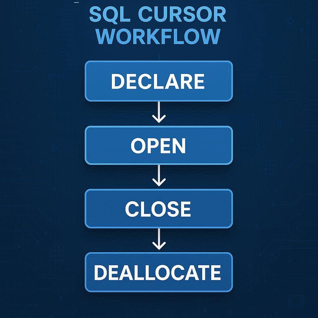 Cursor در SQL چیست و چه زمانی به کار می‌آید؟ (راهنمای کامل + مثال‌های ...